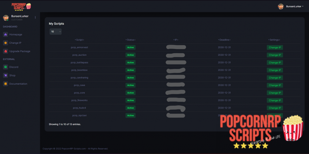 IP Obfuscated License System for Developers - PopcornRP-Scripts.com